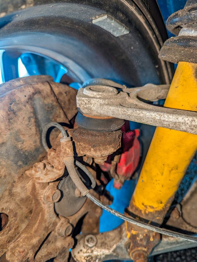 Rusty Vehicle Suspension stock photo. Image of weathered - 301566446