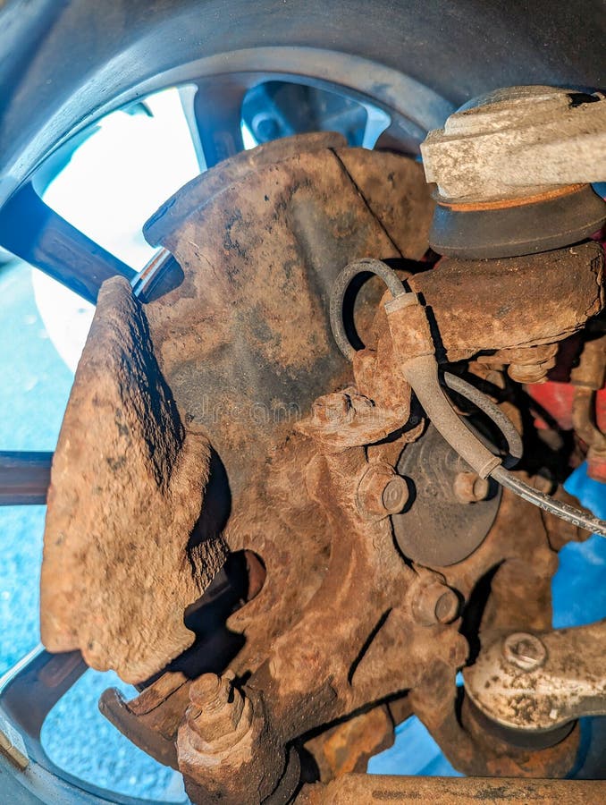 Rusty Vehicle Suspension stock image. Image of automobile - 301566449