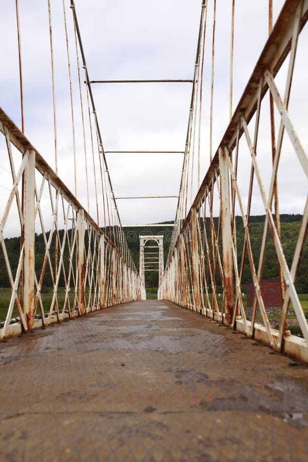 Rusty Victorian Suspension Bridge Stock Photos - Free & Royalty-Free ...