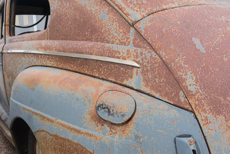 Rusty vintage car details stock image. Image of front - 248568083