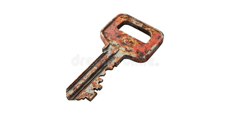 Rusty Vintage Key. Symbol of History, Security, and Unlocking Potential ...