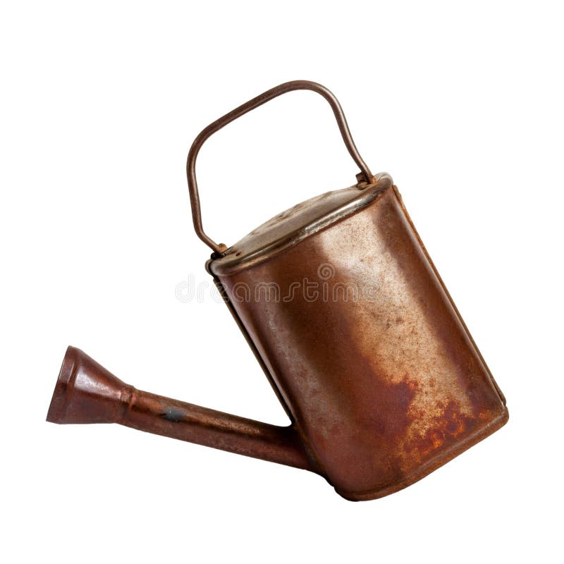Vintage Oil Can with Rust and a Handle on a Transparent Background ...
