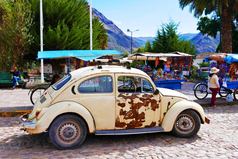 Rusty VW Beetle editorial stock photo. Image of mobile - 183044218