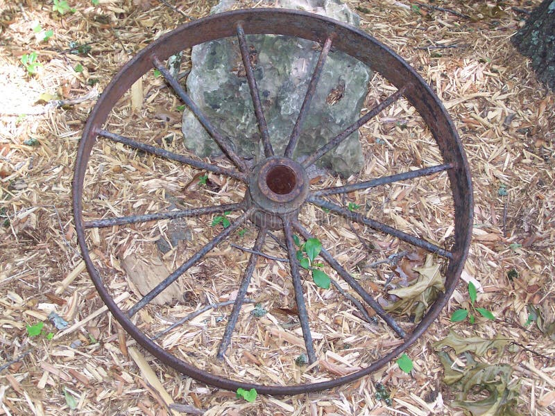 Rusty Wagon Wheel Picture. Image: 41329