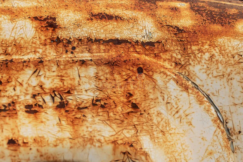 Rusty Wall, Abstract Background. Rust with Cuts Scratches and Texture ...