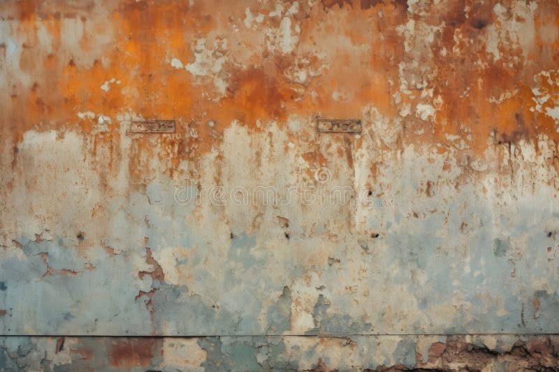Rusty Wall with Weathered Texture - an Antique Backdrop with Signs of ...