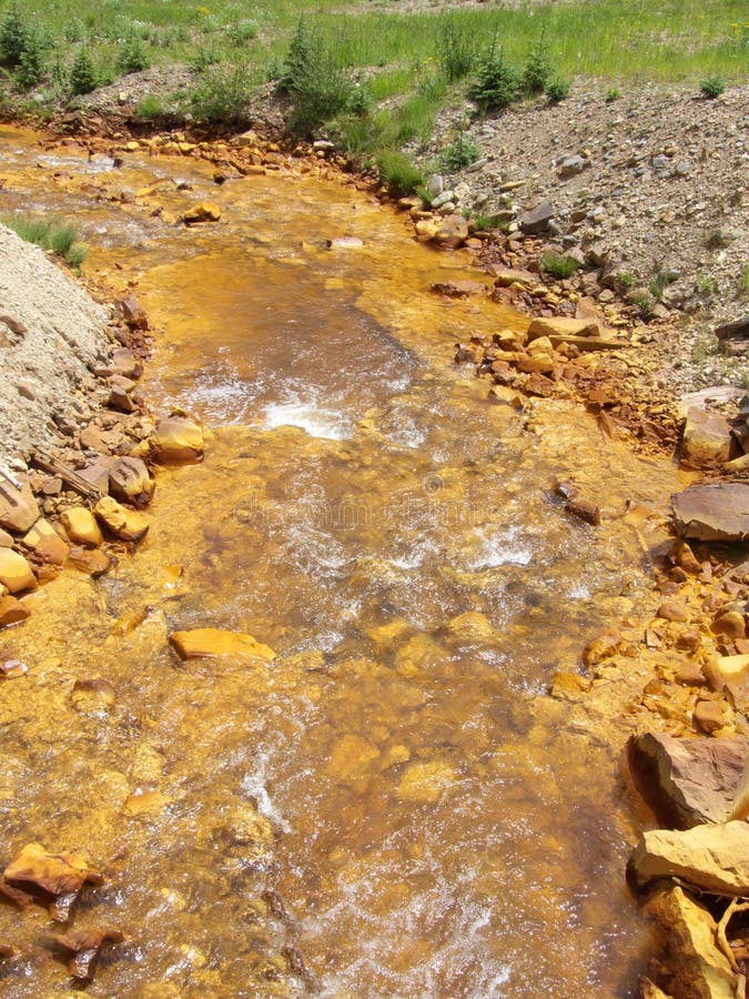 Rusty Water stock photo. Image of rocks, iron, mountain - 10283320