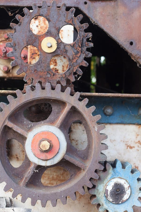 Rusty weathered cogs stock photo. Image of corrosion - 47927588