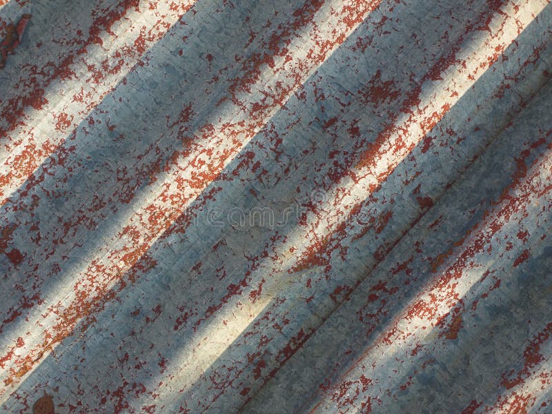 A Rusty and Weathered Looking Piece of Corrugated Metal. Old Steel ...