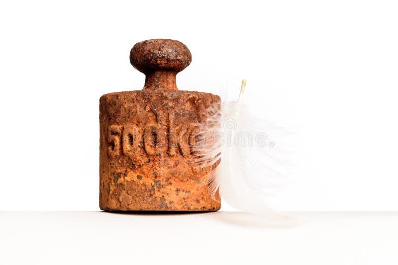 Concept of Heavy and Light. Stock Photo - Image of graphic, iron: 118082676