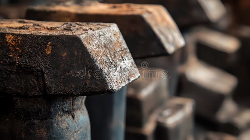 Rusty Weights in a Dim Workshop Stock Photo - Image of details, metal ...