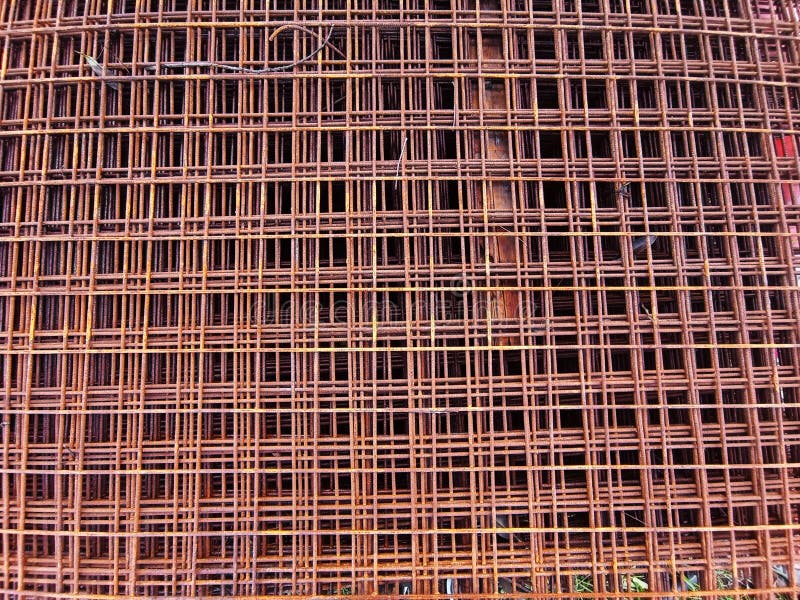 Rusty Welded Wire Mesh Placed Outdoors As Wire Mesh Piles for ...