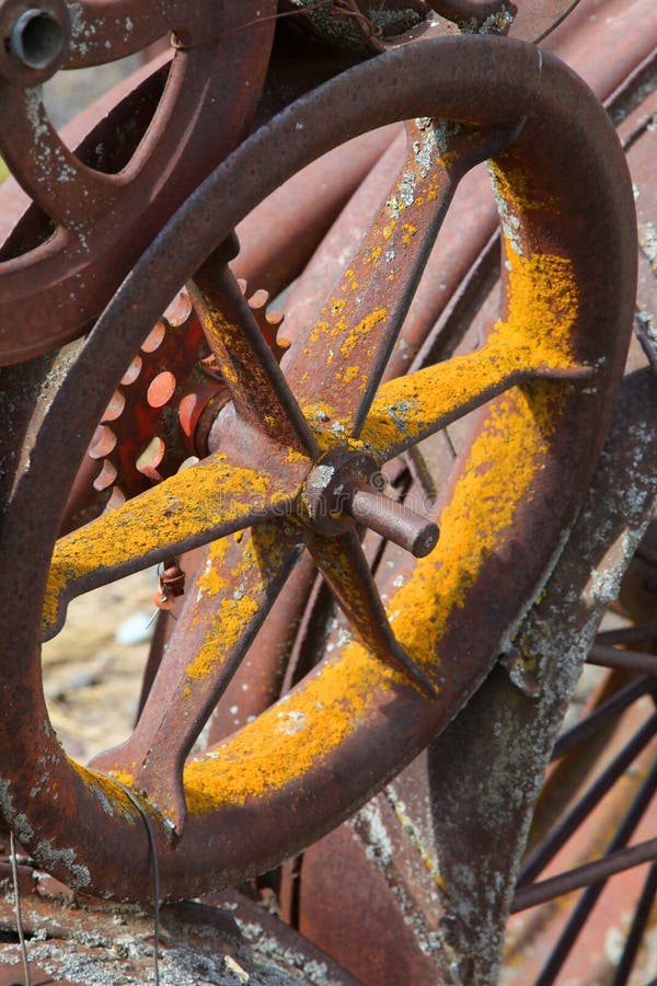 Rusty wheel stock image. Image of dirty, metallic, equipment - 55229867