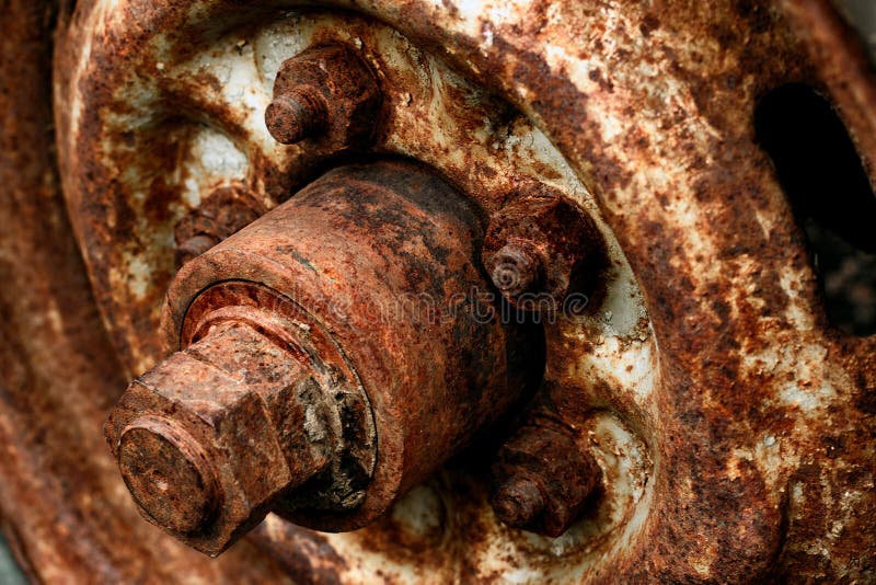 Rusty Wheel Wheels with Large Nuts Stock Photo - Image of wheel ...