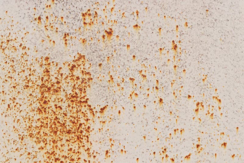 Rusty White Painted Wall Texture Stock Image - Image of rust, iron ...