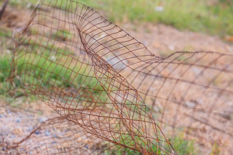 Rusty wire mesh stock photo. Image of pattern, metal - 66611708