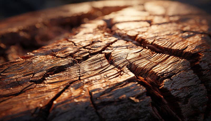 Rusty Wood Plank, Old Tree Trunk, Nature Textured Backdrop Generated by ...