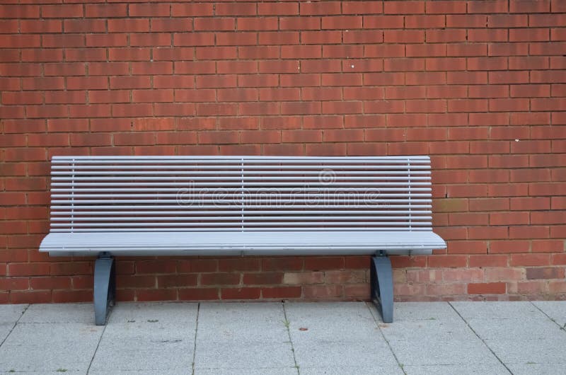 Rusty wooden bench stock photo. Image of people, brick - 60465396
