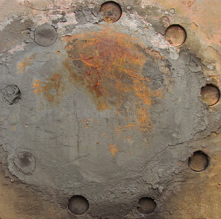 Rusty worn iron with holes stock photo. Image of dark - 15899094