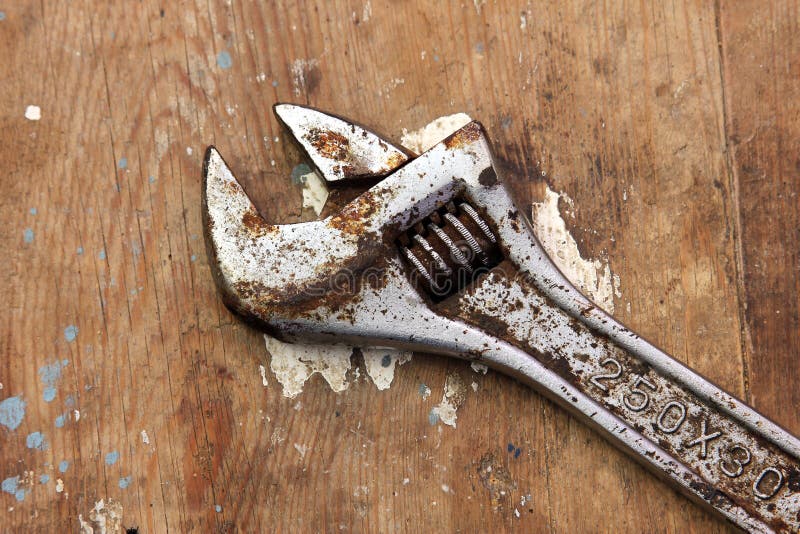 Rusty wrench stock image. Image of equipment, plumbing - 62888249