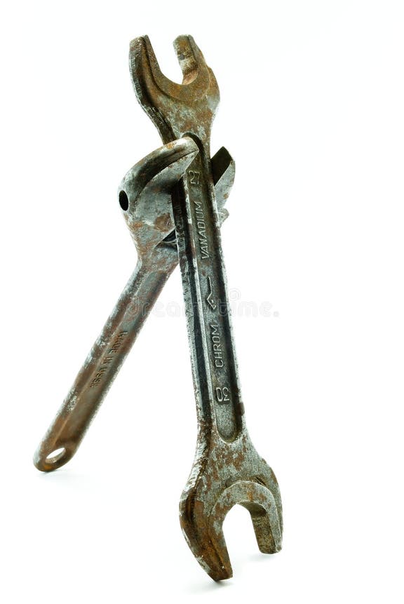 Rusty wrenches stock photo. Image of equipment, steel - 12602294