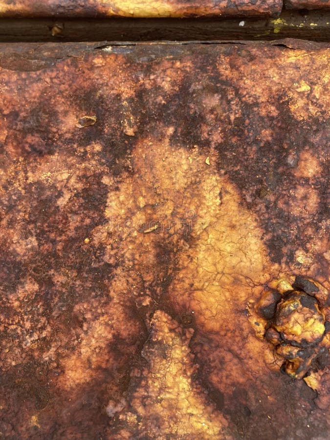 Rusty Yellow Metal Background for Design Stock Image - Image of surface ...