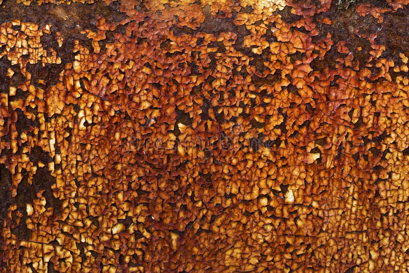 Rusty Yellow Paint on Metal Plate Stock Image - Image of industry ...