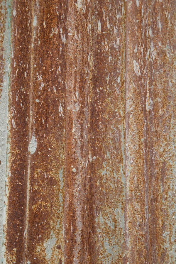 Rusty zinc sheet stock image. Image of brown, metal, rusty - 58124003
