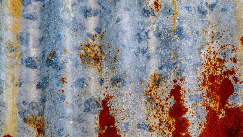 Rusty Zinc Texture As a Background Stock Photo - Image of damaged ...