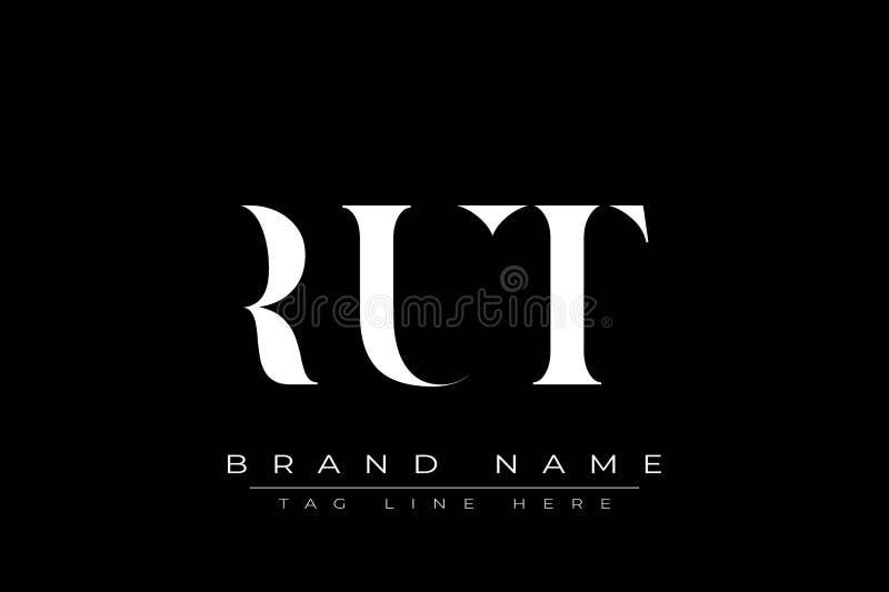 RUT Abstract Letter Logo Design Stock Illustration - Illustration of ...