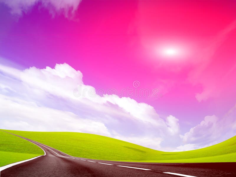 Ruta abstracta imagen de archivo. Imagen de vivo, prado - 8644865