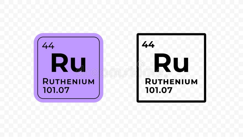 Ruthenium, Chemical Element of the Periodic Table Vector Stock Vector ...