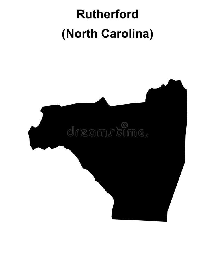 Rutherford outline map stock vector. Illustration of north - 361723986