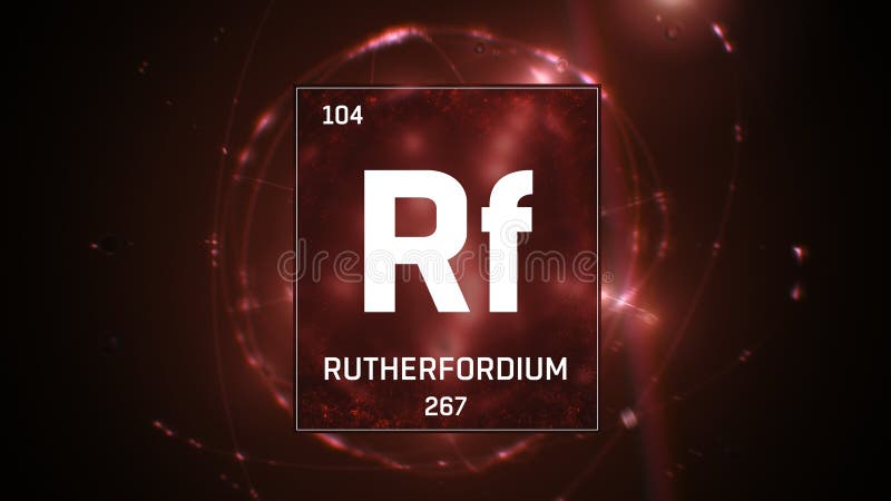 Rutherfordium Periodic Table of Elements Stock Illustration ...