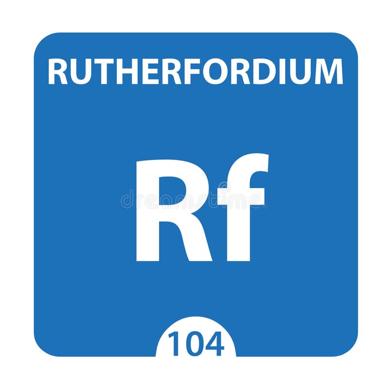 Rutherfordium Chemical Element. Concept of Periodic Table. Stock Vector ...
