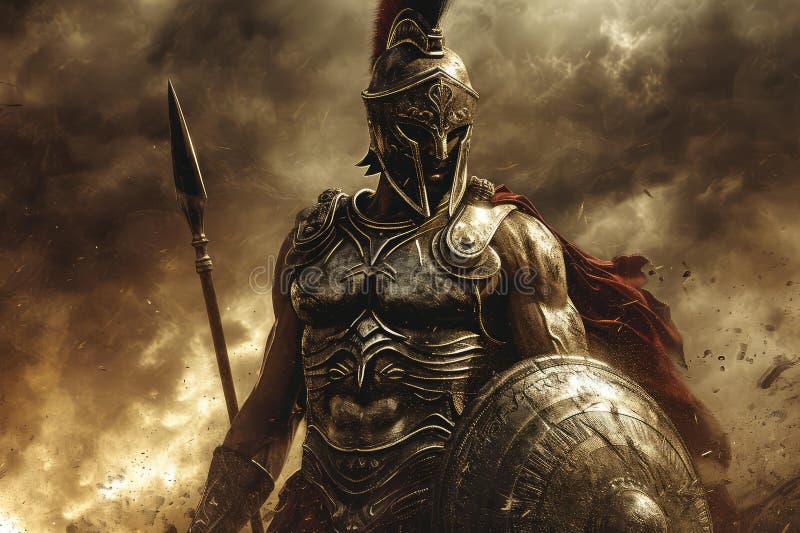 Ruthless Ares Greek God War. Generate Ai Stock Image - Image of stone ...