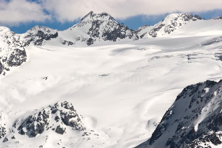 Rutor Glacier stock photo. Image of aosta, alps, runs - 89334698