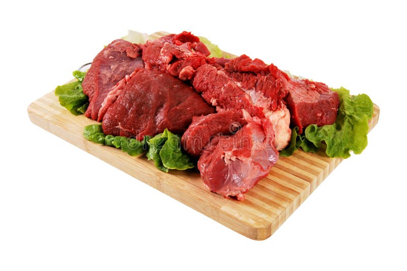 Rauw vlees stock afbeelding. Image of koolhydraat, dier - 22547163