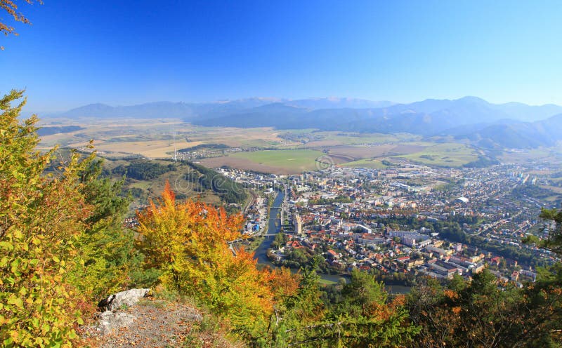 Ruzomberok from Hill Cebrat, Slovakia Stock Photo - Image of landscape ...