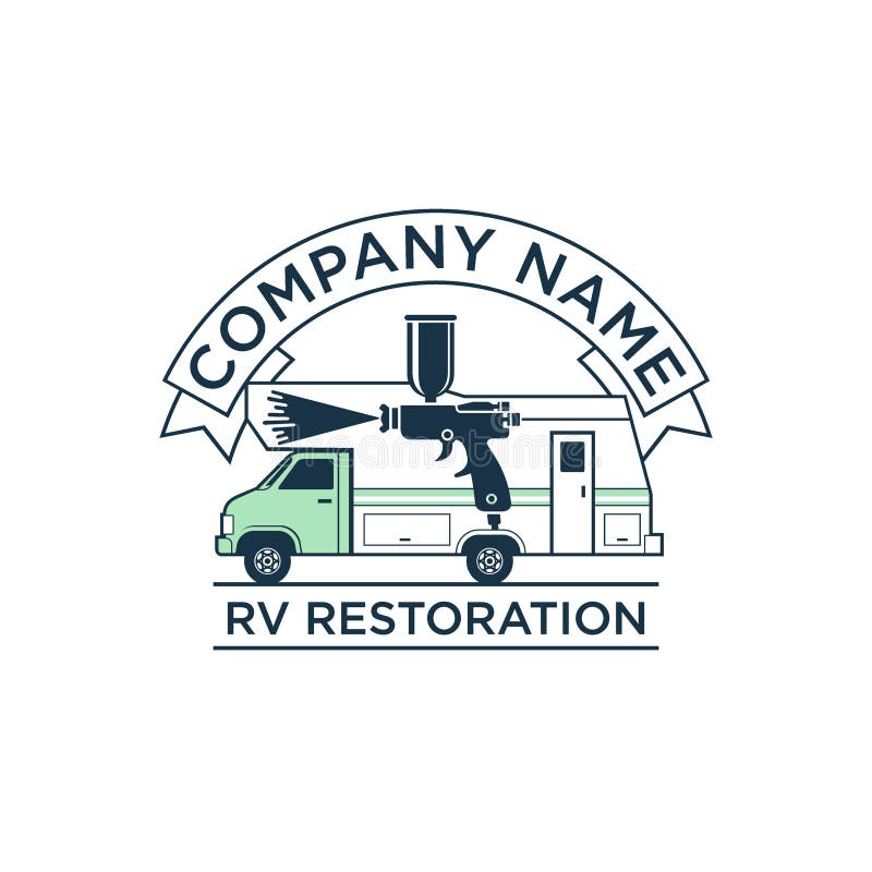 Rv auto paint service stock illustration. Illustration of mechanic ...