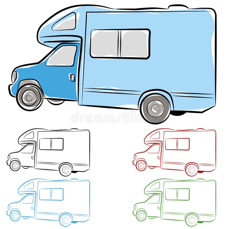 Camper Line Drawing Stock Illustrations – 1,133 Camper Line Drawing ...