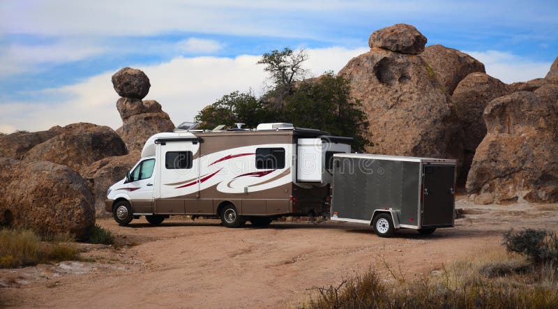 RV Camping stock photo. Image of recreation, aluminum - 20805930