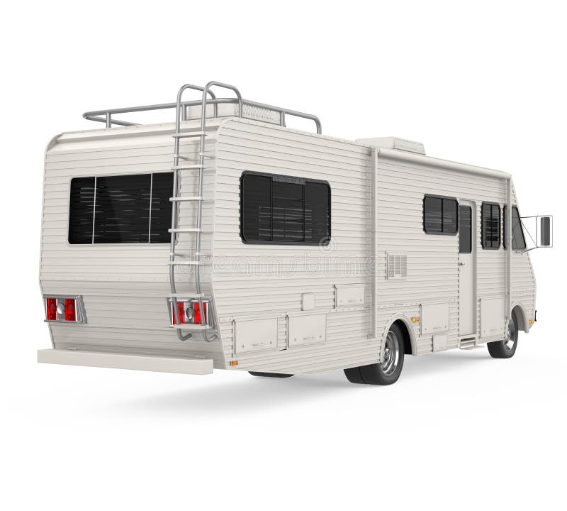 RV Caravan Isolated stock illustration. Illustration of adventure ...