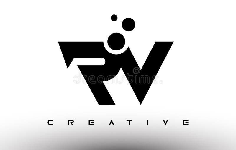 RV Elegant Letter Logo Design. RV Letter Icon with Creative Look Vector ...