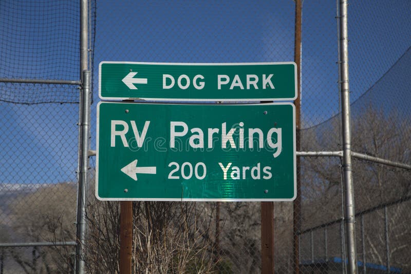 RV Parking Sign stock photo. Image of green, white, vehicle - 67760762