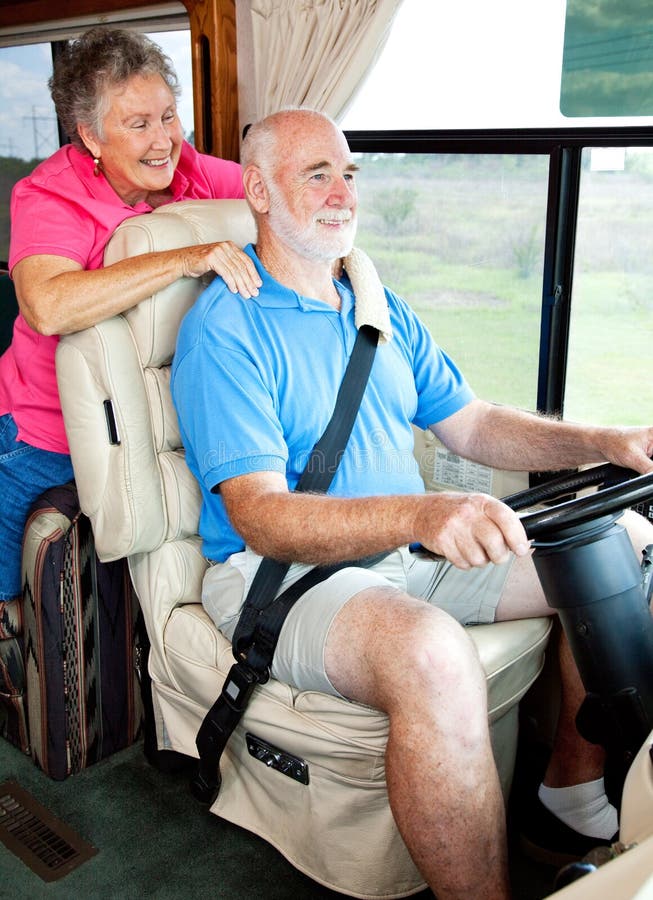 RV Seniors Riding in Style stock photo. Image of lifestyle - 9582290