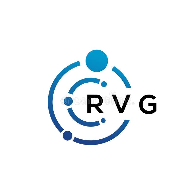 RVG Letter Technology Logo Design on White Background. RVG Creative ...