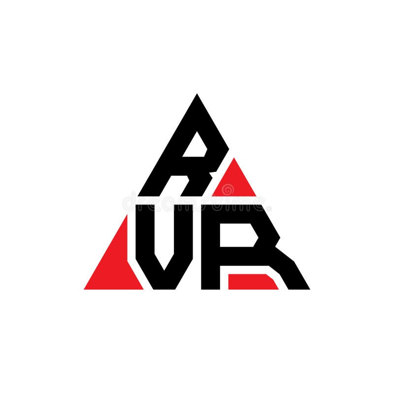 RVR Triangle Letter Logo Design with Triangle Shape. RVR Triangle Logo ...