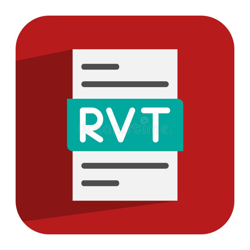 Rvt Document Flat Icon. Simple yet Effective File Icon for Digital ...