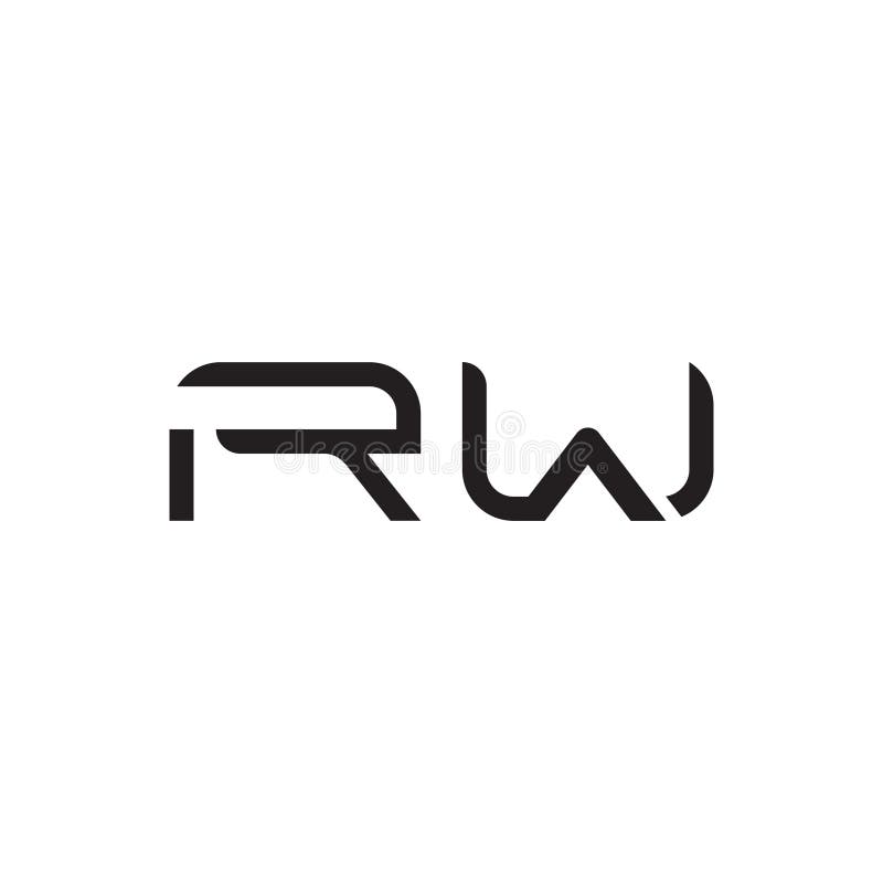 Rw Letter Logo Stock Illustrations – 856 Rw Letter Logo Stock ...